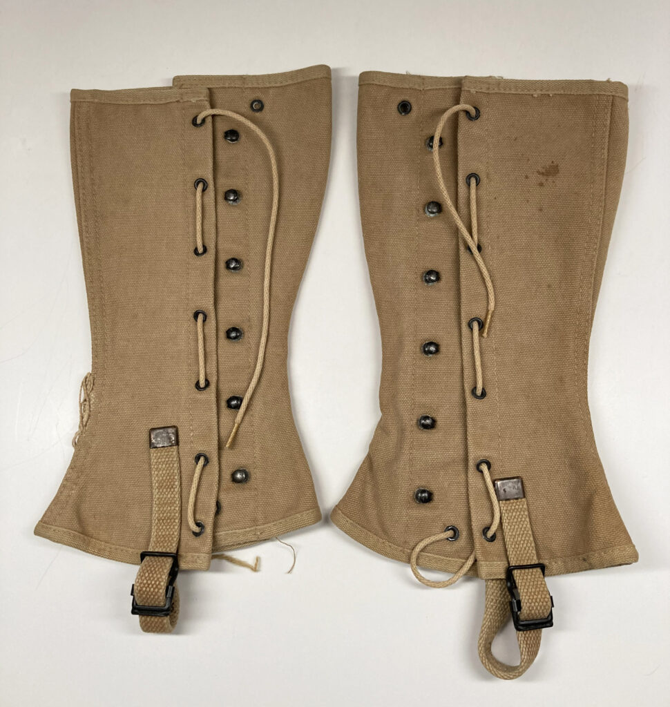 Early Set of U.S. Navy/Marine Corps M1938 Combat Gaiters – Named