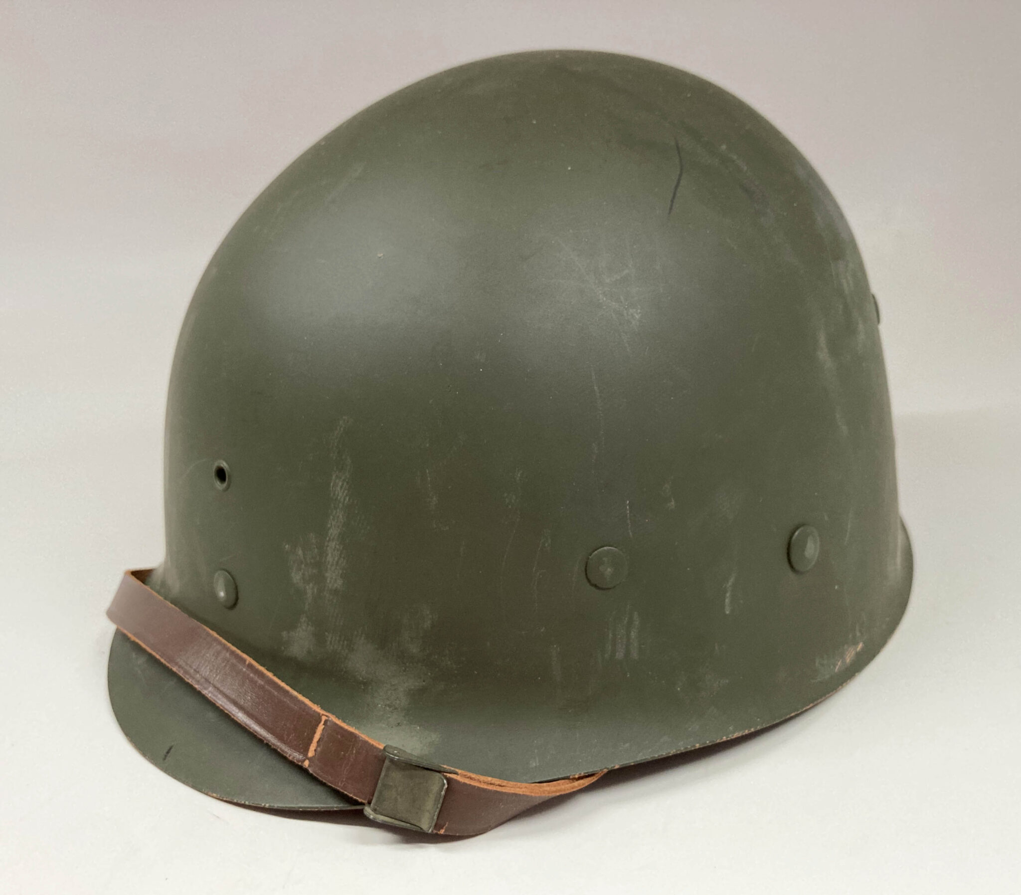 VERY RARE U.S. Army Officer M1 Combat Helmet w/ Very Early Liner by Inland