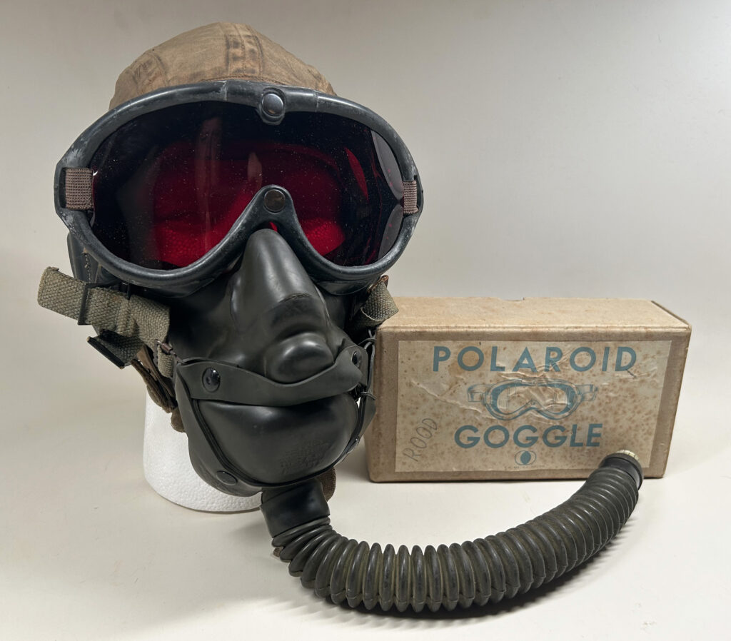 Complete WWII U.S. Army Flight Helmet Set w/ Original Goggle Box