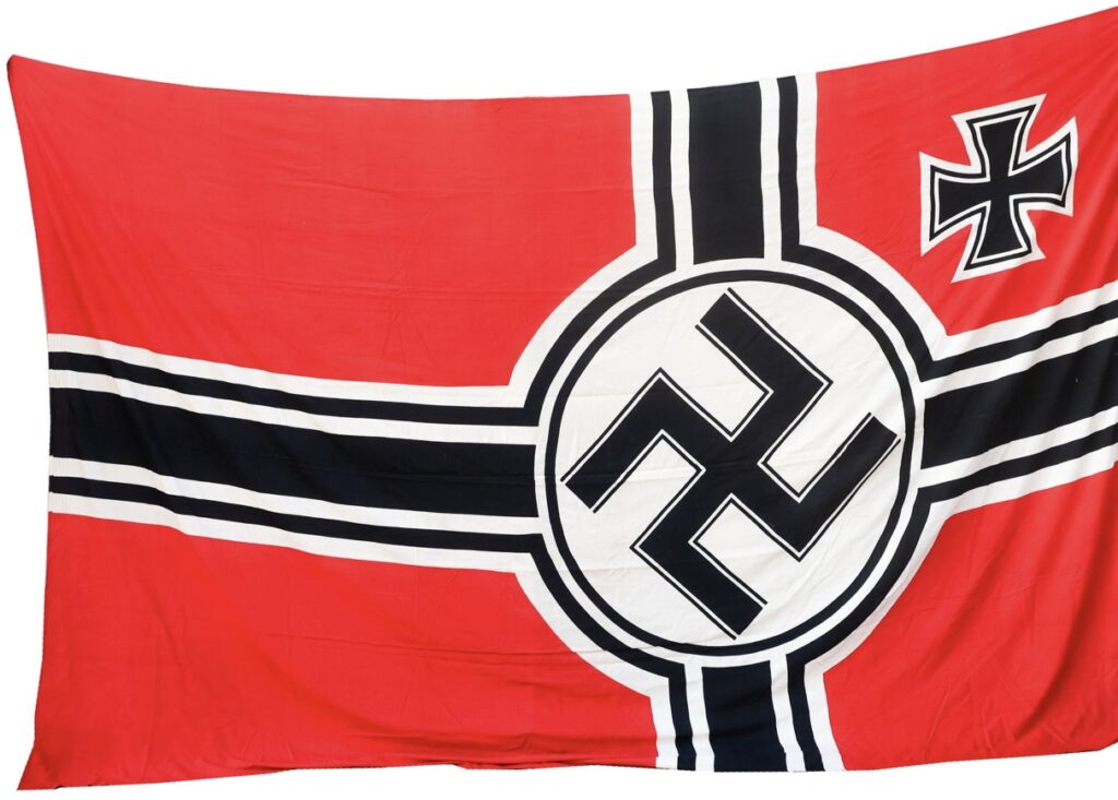 Large Navy (Kriegsmarine) Marked Battle Flag ‘Kriegsflagge’ 3m×5m