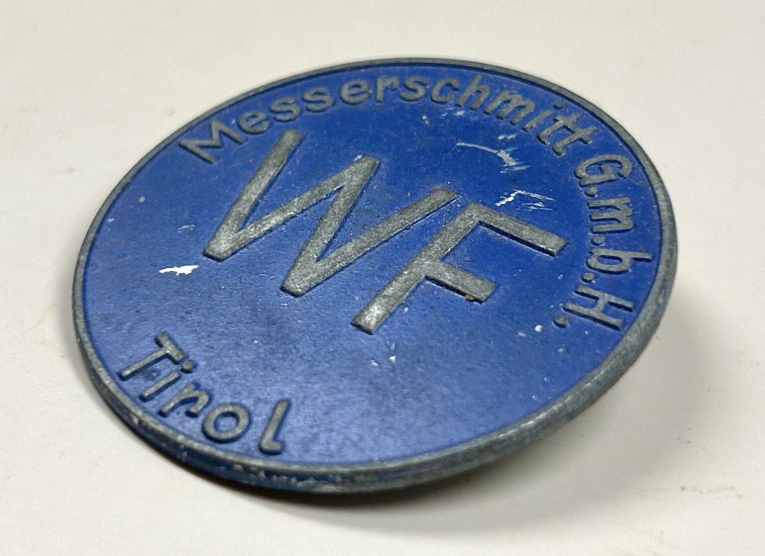 RARE Messerschmitt Tyrol (Tirol) Factory Worker Identification Badge