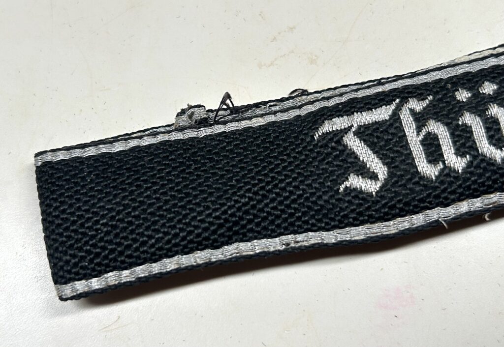 Early SS-TV ‘Thüringen’ Cufftitle in Flatwire w/ RZM Tag