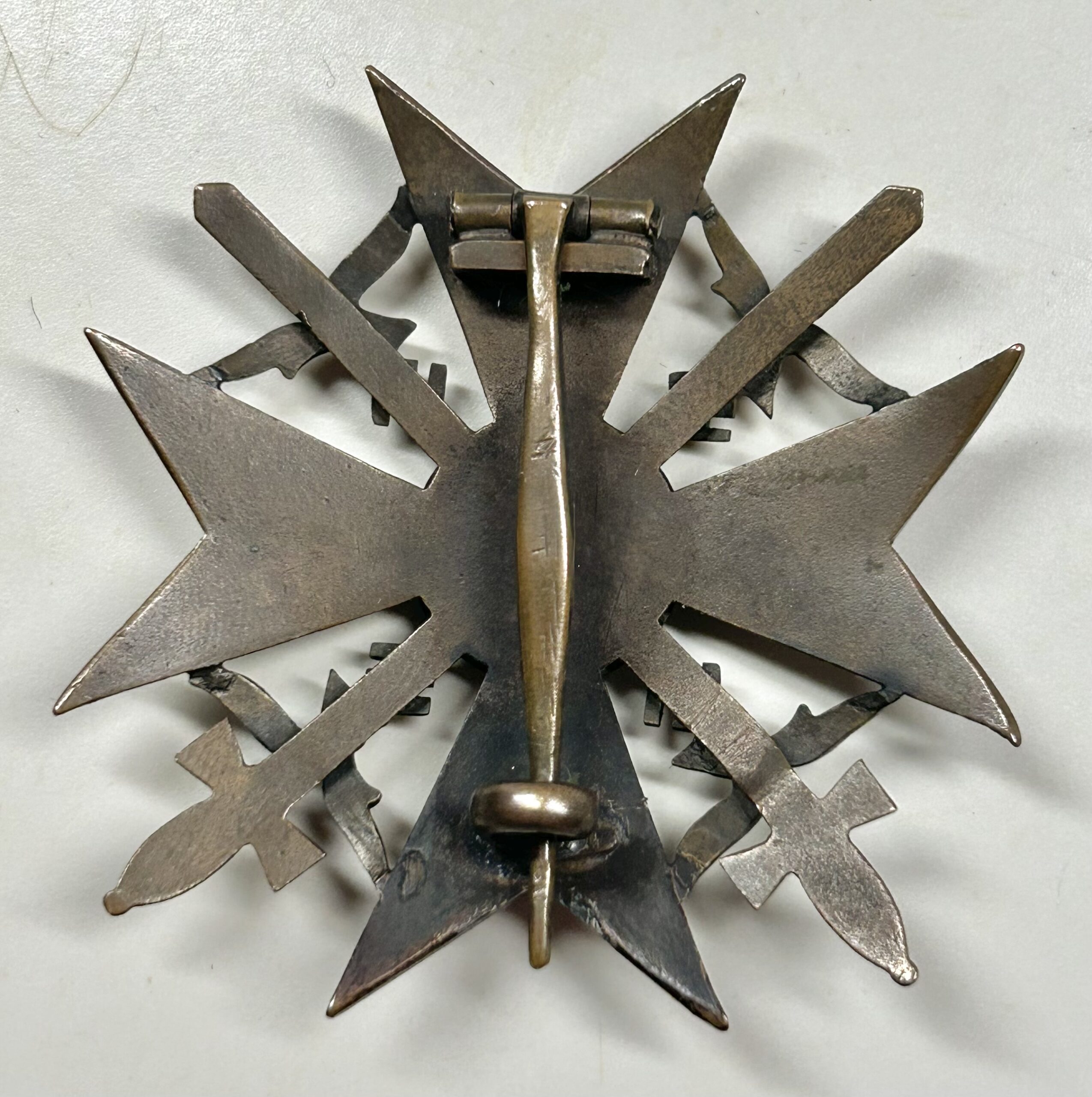 Spanish Cross (Spanienkreuz) w/ Swords in Bronze – (Paul Meybauer)
