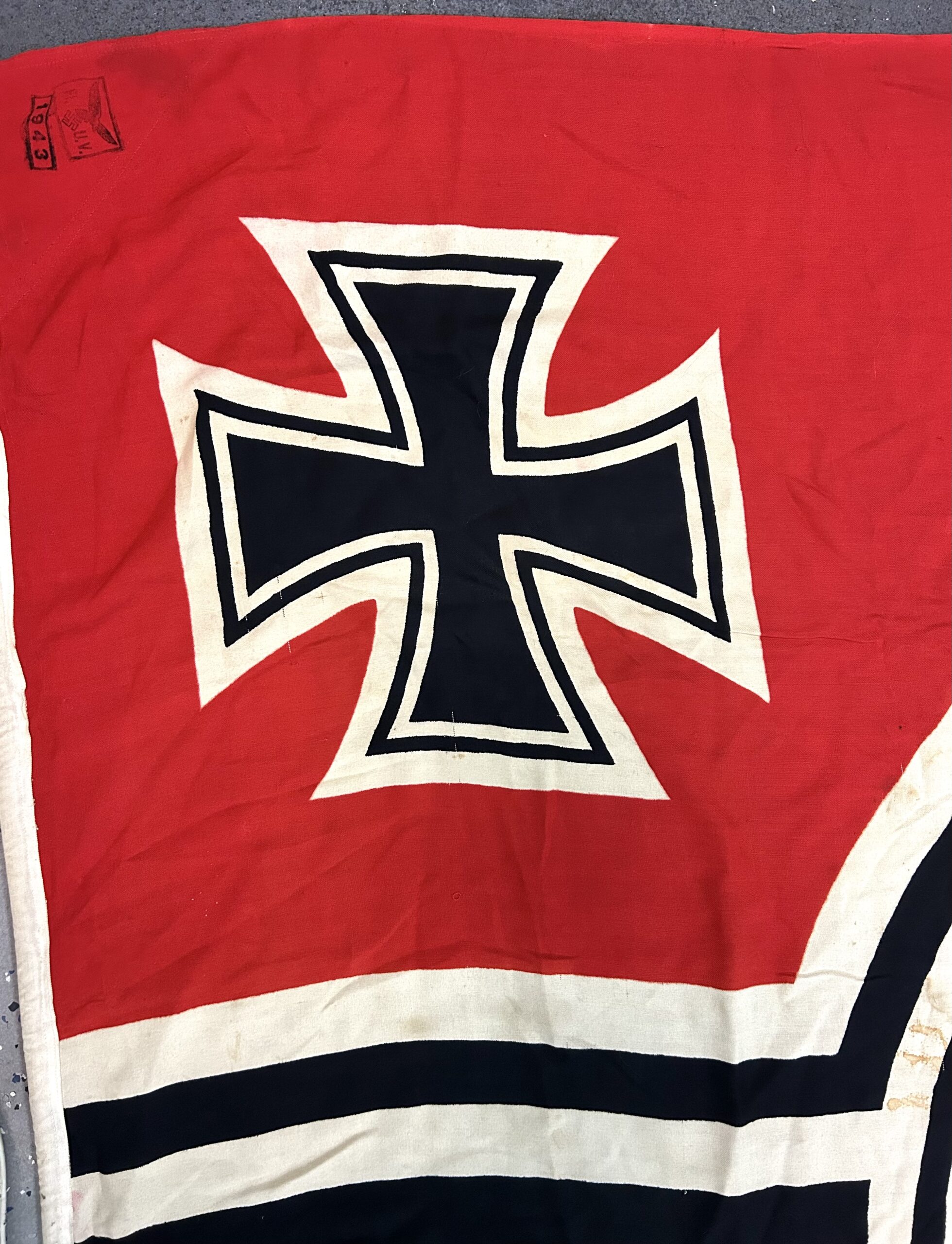 1943 Dated Wehrmacht Battle Flag ‘Reichskriegsflagge’ 200cm x 335cm ...
