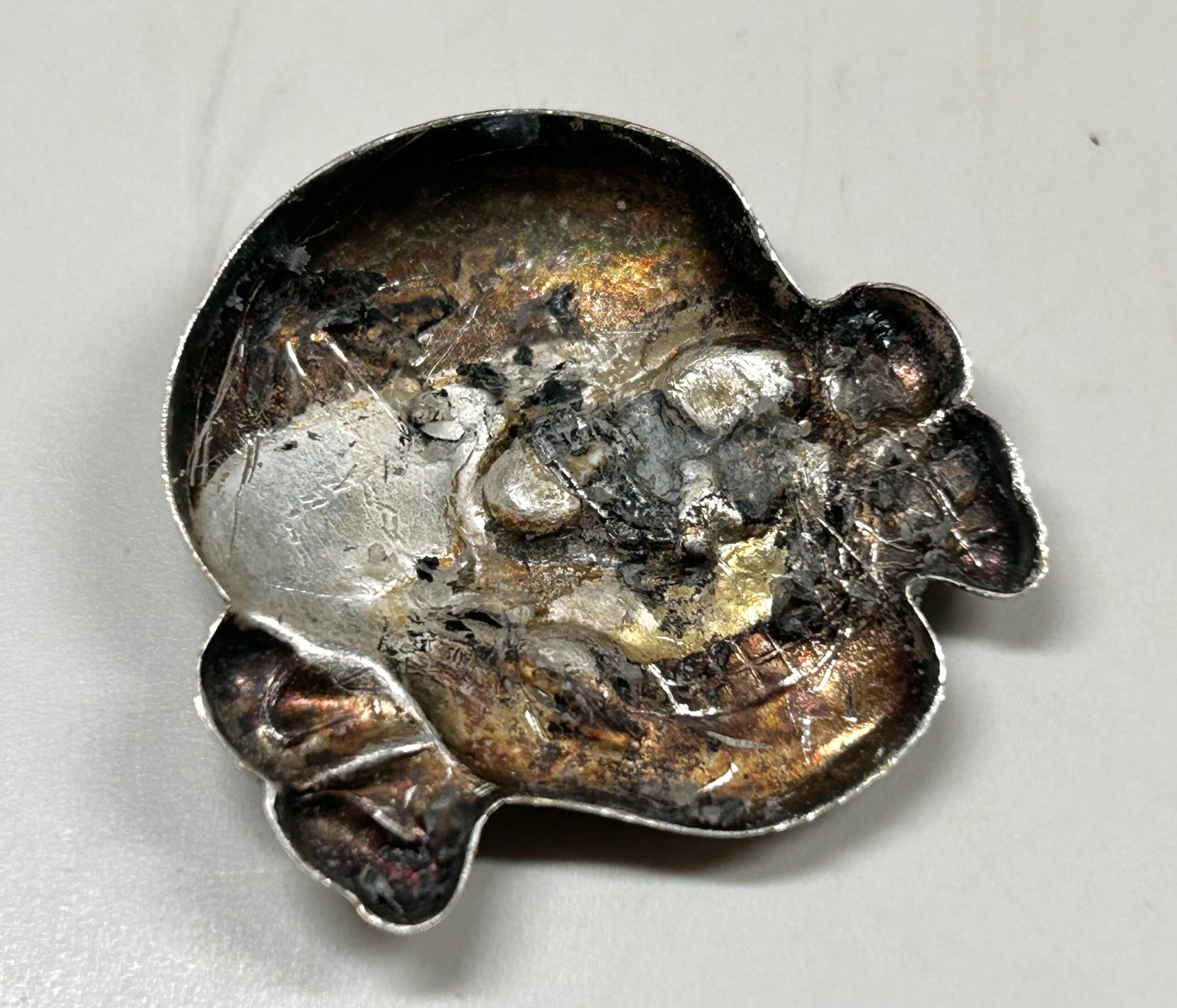 VERY RARE “Eye-Less” Totenkopf SS Visor Cap Skull